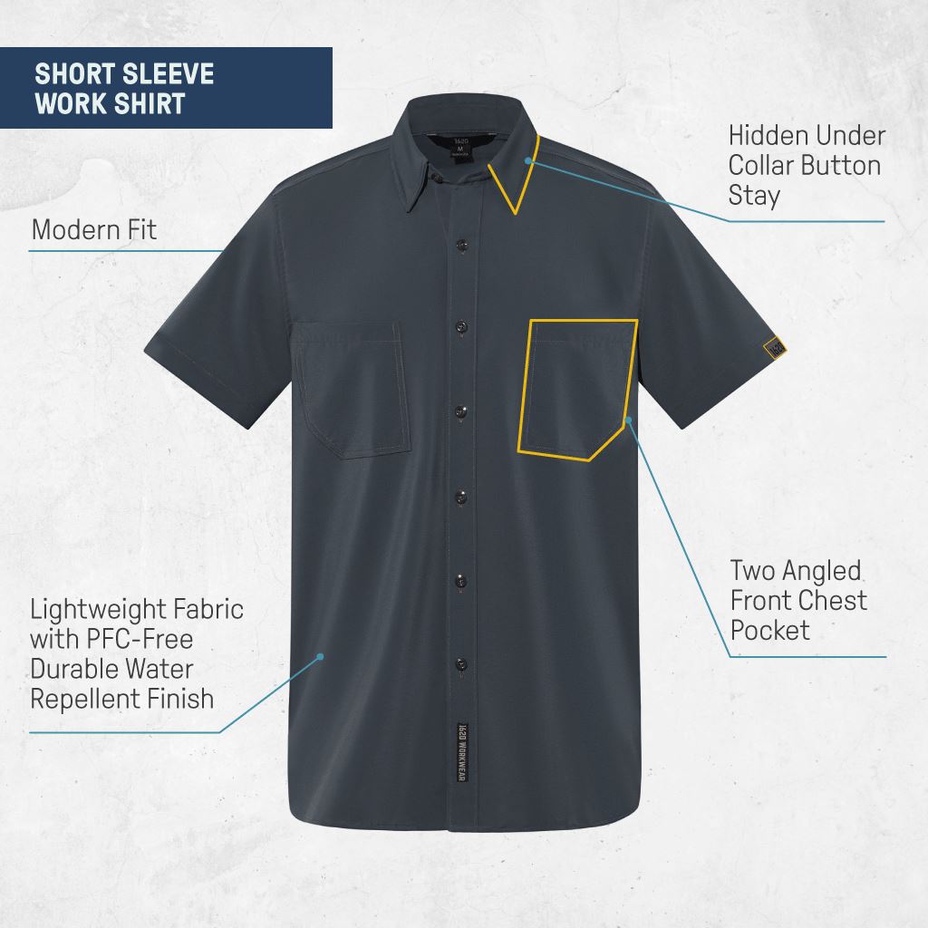 Short Sleeve Work Shirt - 1620 Workwear, Inc